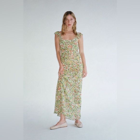 Realisation Par | Dresses | Realisation Par Floral Green Dress | Poshmark